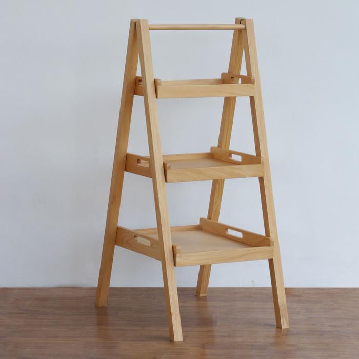 Jual Rak Tangga Multifungsi / Ladder 3 Shelf Natural - Kab. Sleman ...