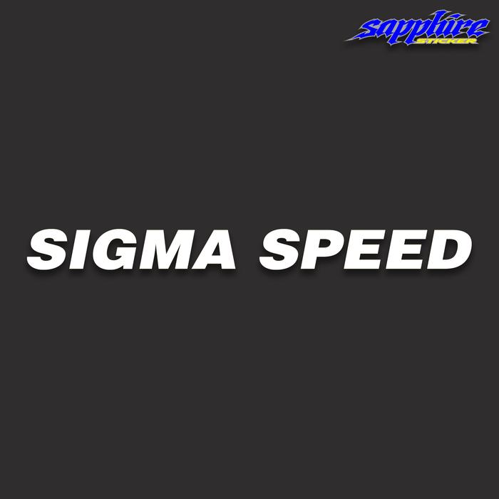 Jual Sticker Sigma Speed Stiker SIGMA SPEED 20 cm - Kuning - Jakarta ...
