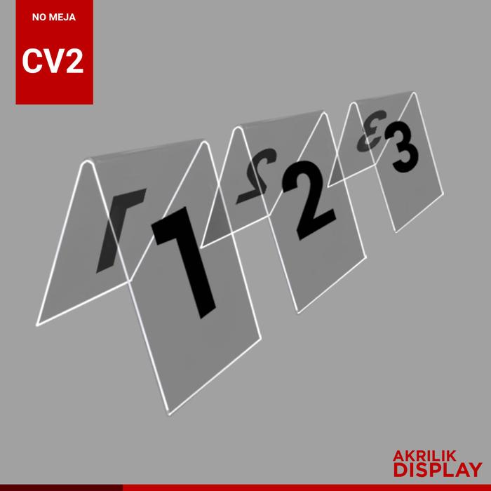 Jual nomor meja / custom nomor meja / table number / penanda meja ...