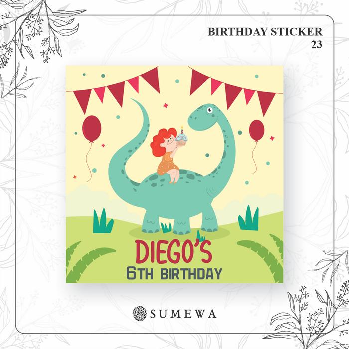 Jual Sticker Ulang Tahun / Birthday Sticker / Sticker Hampers Ultah ...