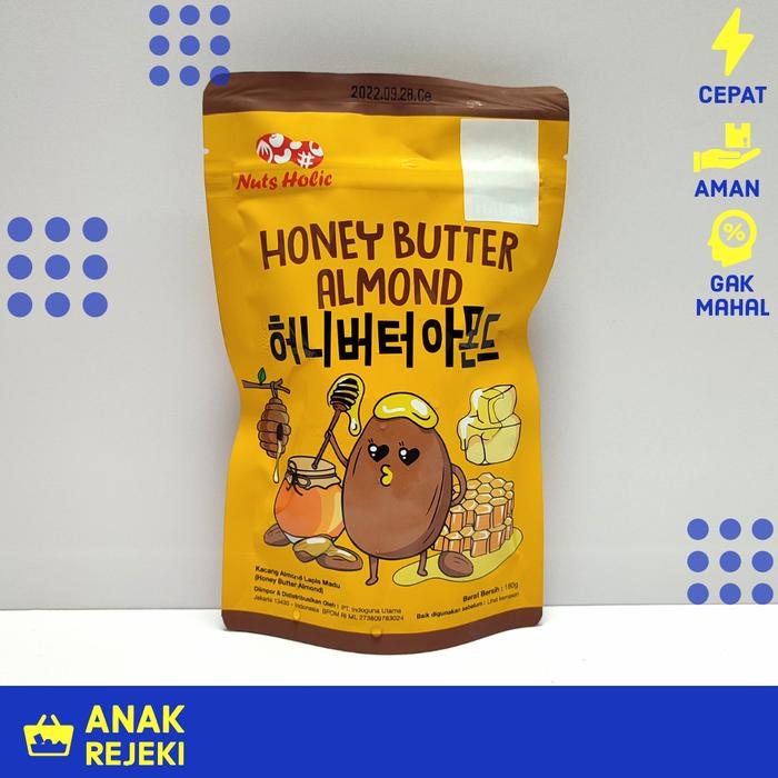 Jual Honey Butter Almond Nuts Holic 180gr - Kacang Lapis Madu Nutsholic ...