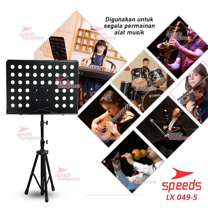 Jual Hlk5- Speeds Alat Musik Stand Untuk Partitur Sheet Stand Book ...