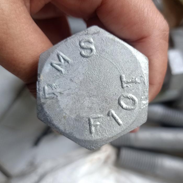 Jual baut mur baja HDG F10T m24 × 110 bolt nut hex HOTDIP GALVANIZ 24x110 - Jakarta Barat ...