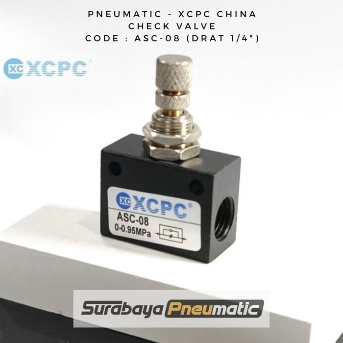 Jual Flow Control Pneumatic / Check Valve - ASC-08 (Drat 1/4") - XCPC ...
