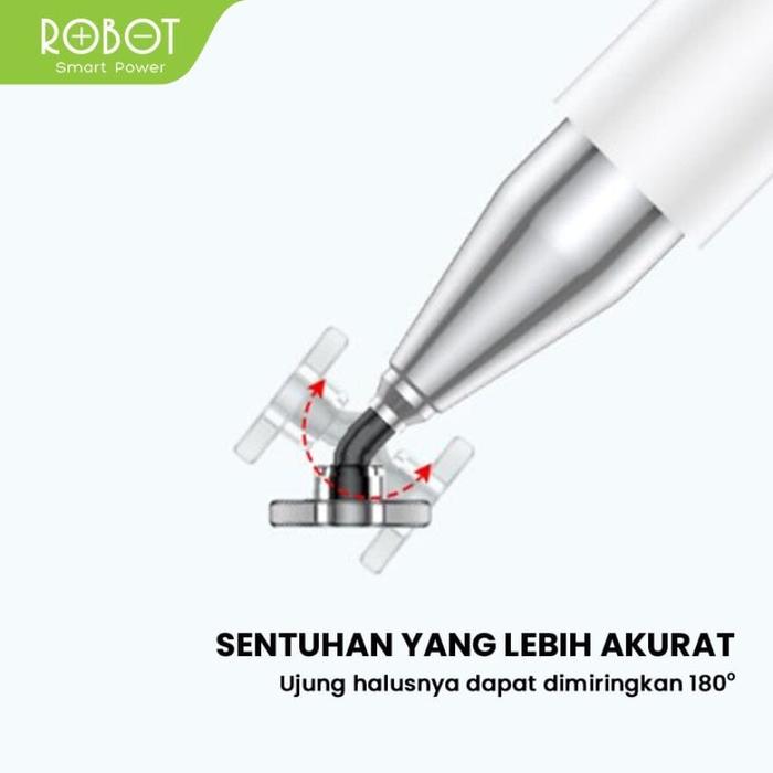 Jual Stylus Pen Robot Rsp01 Universal 2 In 1 Capacitive For Mobile And ...