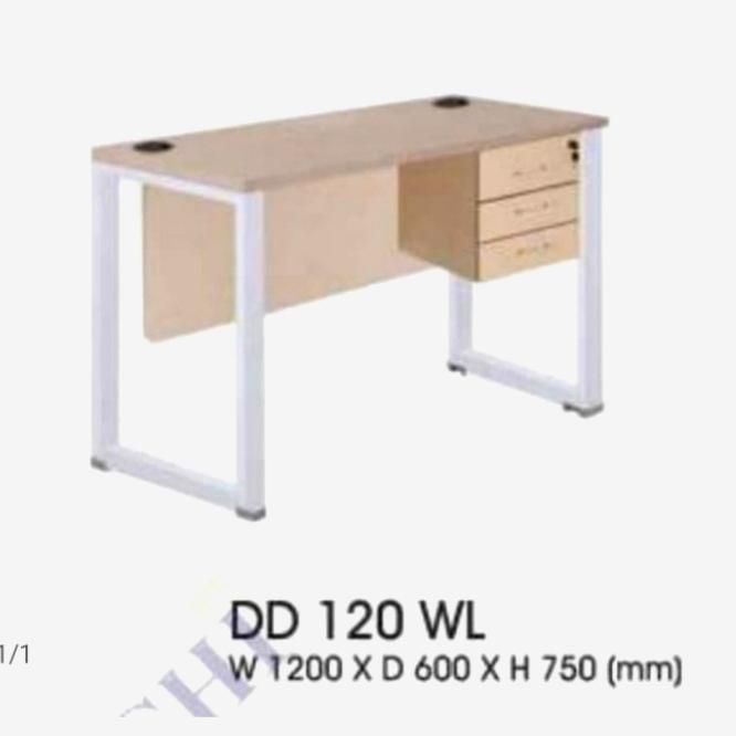 Jual Meja 1/2 Biro+Laci Indachi DD.120 WL.Melamine - Aneka furniture jaya - Kab. Tangerang ...