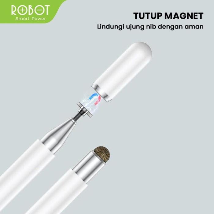 Jual Stylus Pen Robot Rsp01 Universal 2 In 1 Capacitive For Mobile And ...