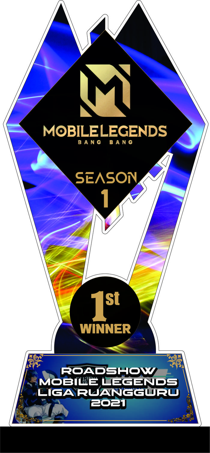 Jual Plakat/Trophy/Piala/Bahan Akrilik 6mm/Free Desain/Mobile legend ...