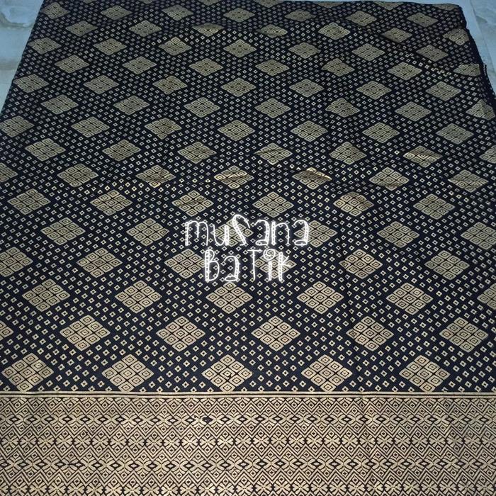 Jual kain batik Prada gold motif wayang songket Prada full gold - C ...