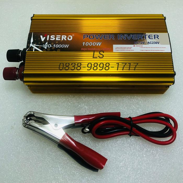 Jual Power Inverter Visero 1000W VIO-1000 DC12V to AC220V Sine Wave ...