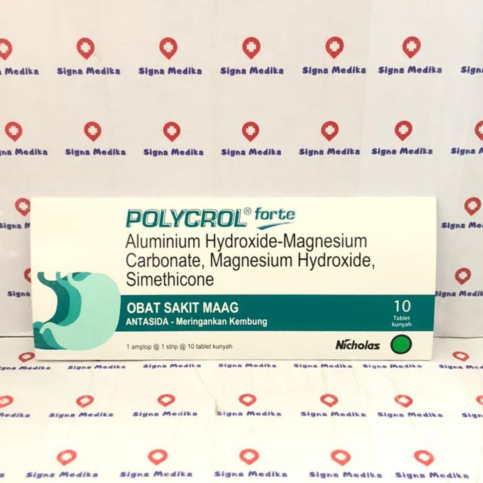 Jual Polycrol Forte Strip Isi 10 Tablet - Obat Sakit Maag - Kota ...