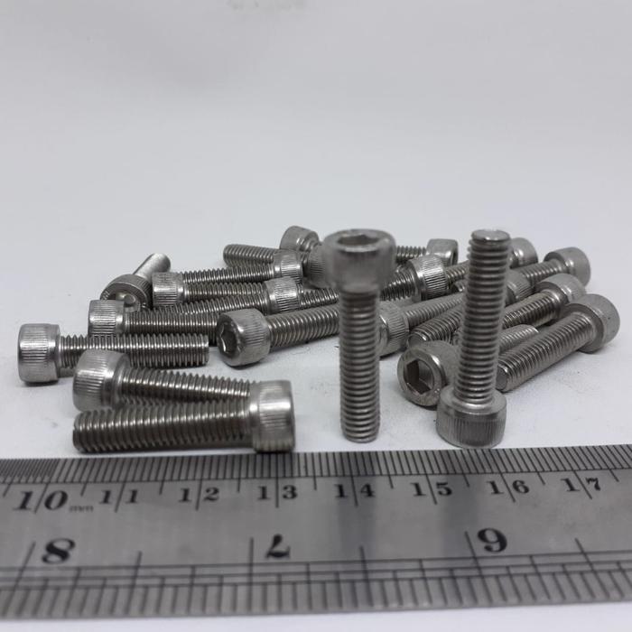 Jual M6X25 BAUT L STAINLESS M6 X 25 STAINLIS SS SUS 304 ANTI KARAT KUNCI L5 - Kab. Tangerang ...