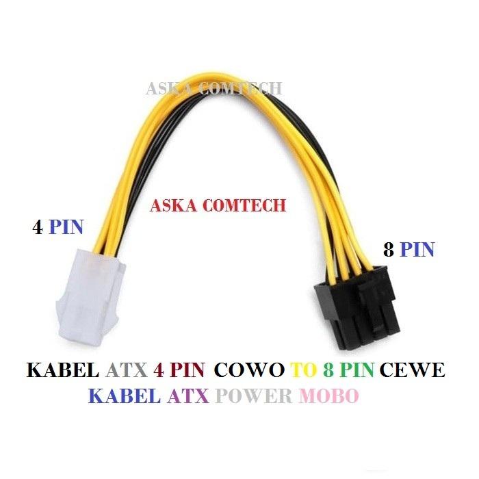 Jual Kabel Power ATX 4 Pin To 8 Pin Kabel Mobo 4 Pin Femele To 8 Pin ...