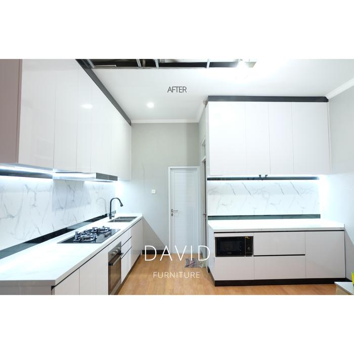 Jual kitchen set modern pvc HPL Aica bapak budi Tamini Residence ...