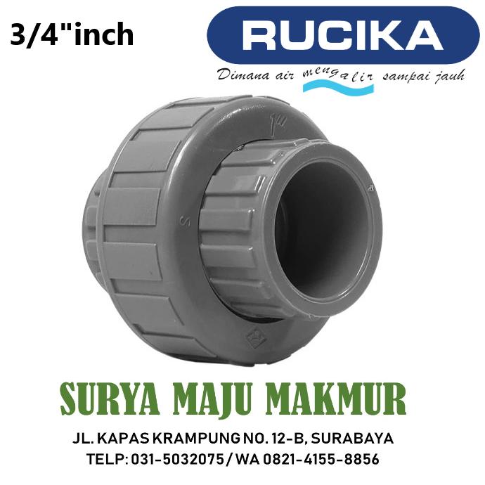 Jual Water Mur Moor polos 3/4 inch RUCIKA watermur Union socket AW PVC ...