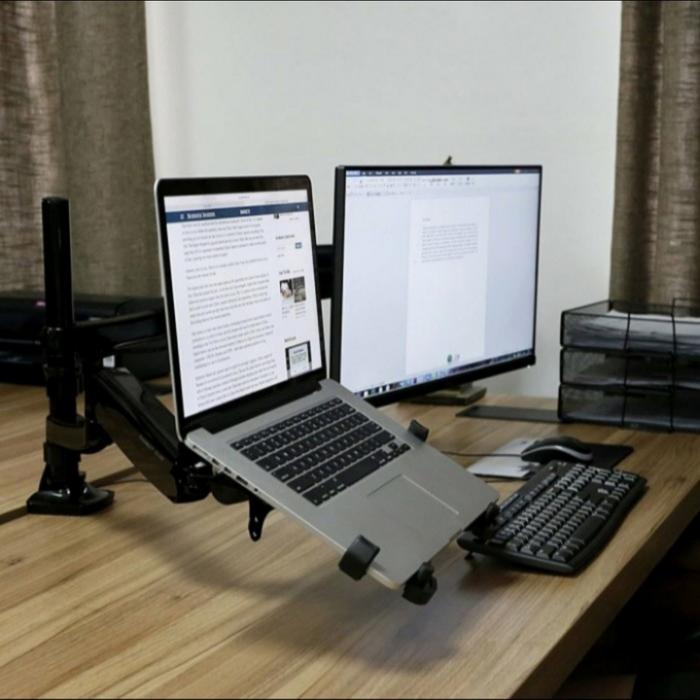 Jual Bracket stand clamp Monitor dan Laptop jepit meja Universal ...