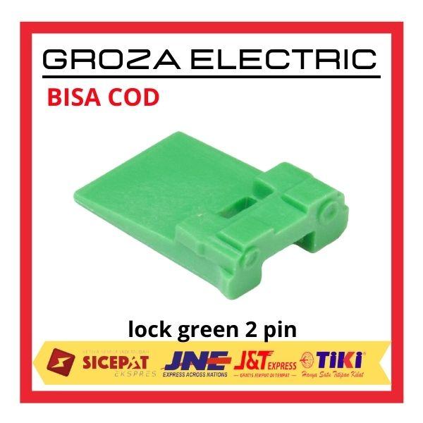 Jual Lock green 2 pin deutsch connector kuncian sambungan kabel - Kota ...