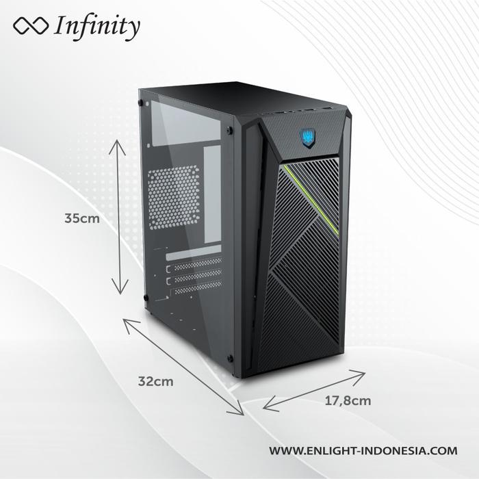 Jual INFINITY INF 07 CASING GAMING / INFINITY F07 + PSU 250W / Case ...
