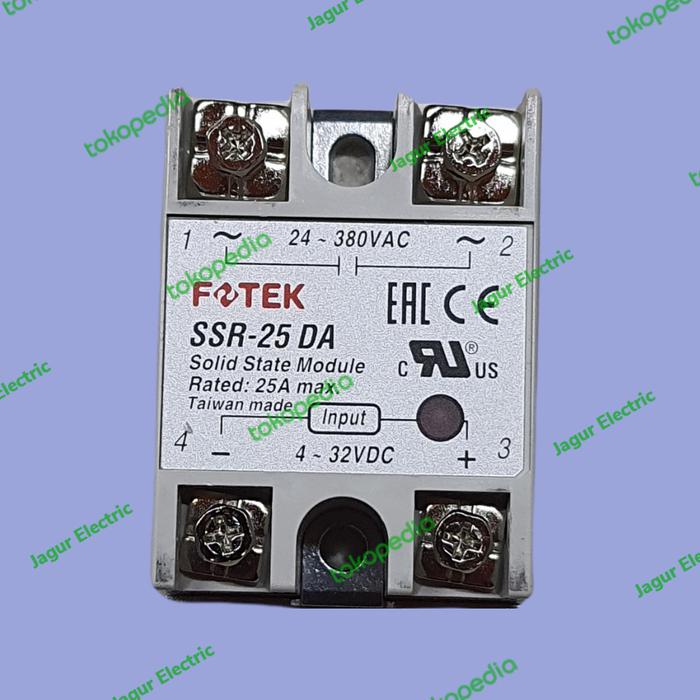 Jual SSR-25 DA/SSR 25 DA /SOLID STATE RELAY 25 DA FOTEK ORIGINAL ...
