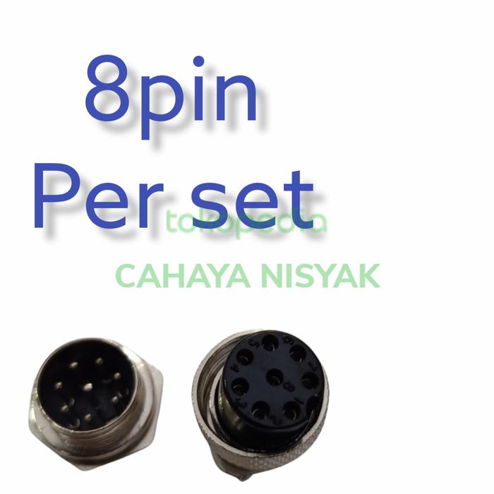 Jual Konektor CB 8 PIN connector jack jak jek jeck soket conector 8 P ...