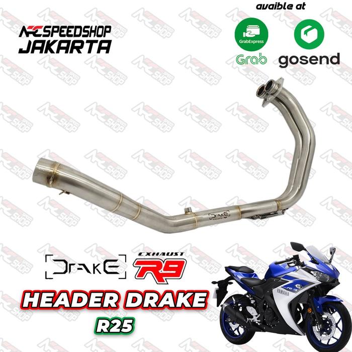 Jual Header / Pipa Fullsystem R9 Drake R25/ MT25 - Jakarta Pusat ...