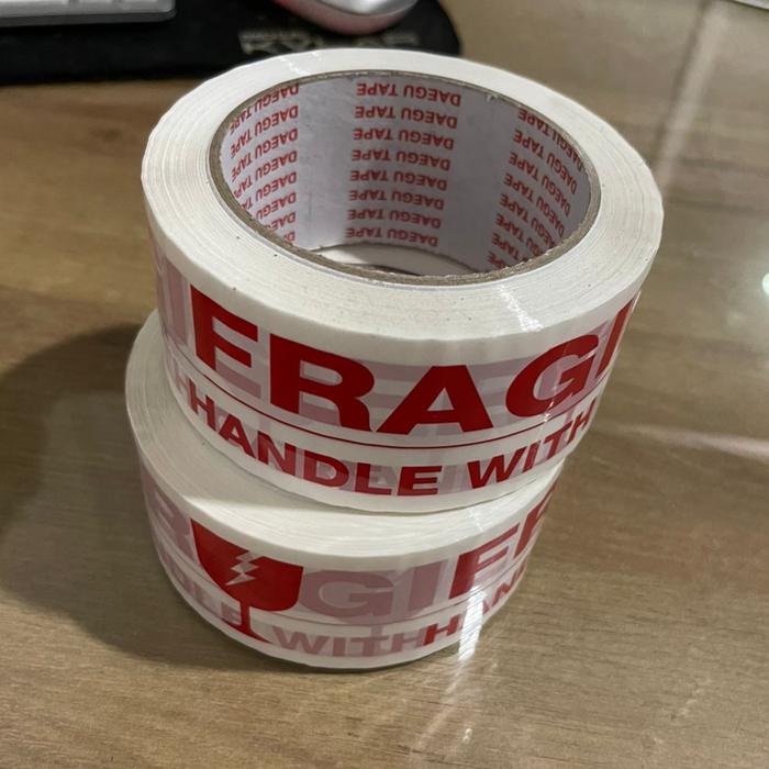 Jual DAEGU Lakban Isolasi Putih Fragile / Pecah Belah 2 inch - Kota ...