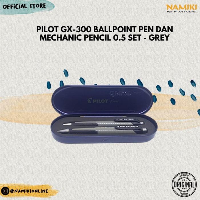 Jual Pilot GX-300 Ballpoint Pen dan Mechanic Pencil 0.5 Set - Grey ...