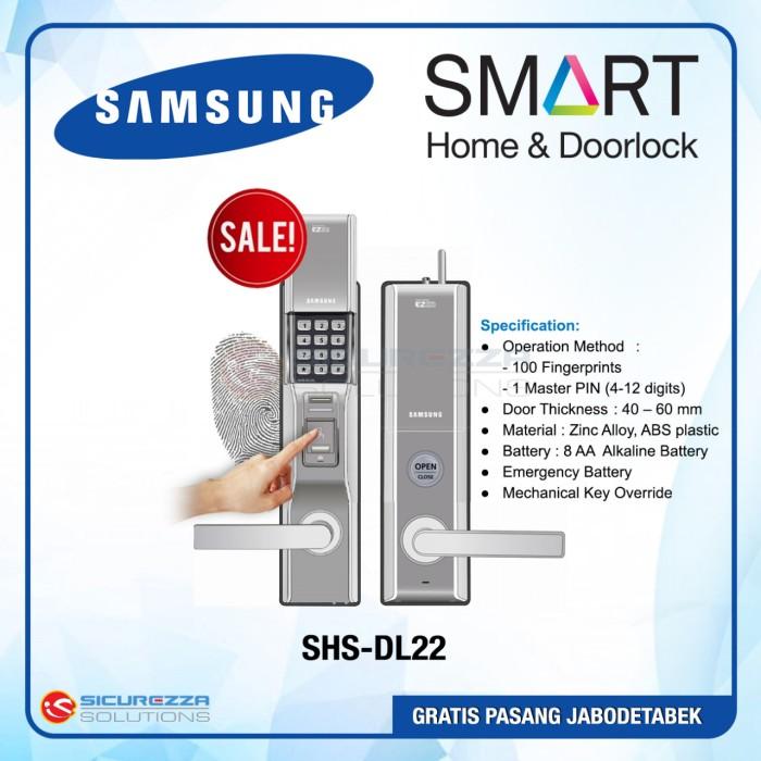 Jual Kunci Samsung Digital Door Lock SHS-DL22 - Jakarta Pusat - Sicurezza Solutions | Tokopedia