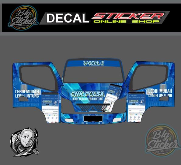 Jual STIKER MOBIL TRUK CANTER STICKER DECAL PRINT TRUCK KABIN VARIASI ...