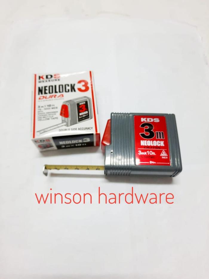 Jual Meteran KDS 3 Meter - Rol Neolock Measure Tape 3M Original Jepang ...