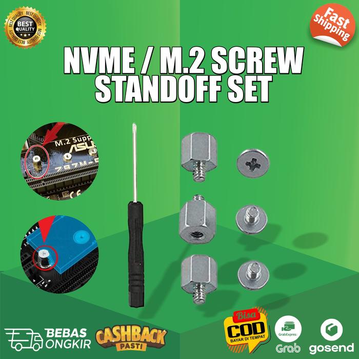 Promo Sekrup NVME M2 SATA SSD Mounting Screw Pengunci Dudukan ...
