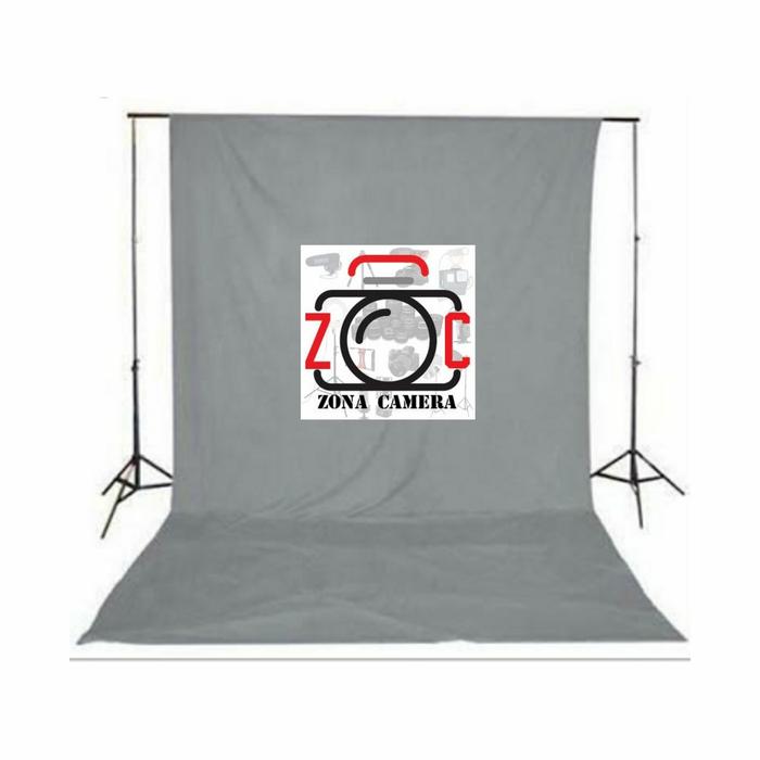 Jual Background Polos Abu 3x4m Backdrop Grey 4x3m Layar Foto Video ...