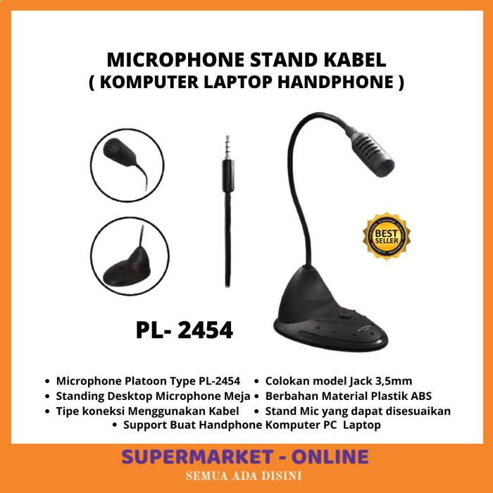 Jual Microphone Mic Mikrofon PC Komputer Laptop HP Kabel Wired Youtuber ...