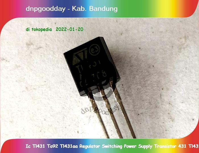 Jual IC 431 TL431C TL431AA REGULATOR SWITCHING POWER SUPPLY TRANSISTOR ...