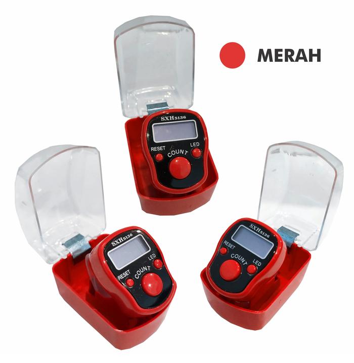 Jual Tasbih Digital Muslim Elektrik LED Plus Box Macam Warna - Hitam ...