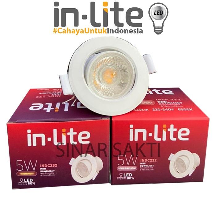 Jual INLITE Lampu Spotlight Led 5W Lampu Downlight Led IN-LITE 5 W ...