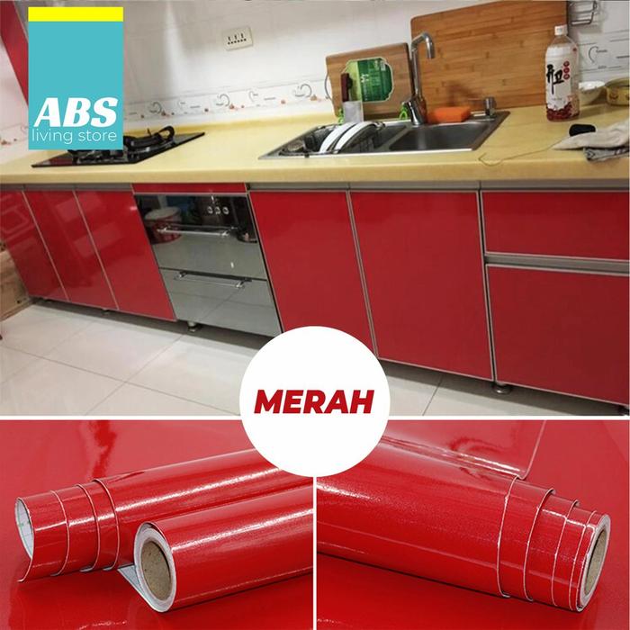 Jual stiker warna merah,stiker background ,stiker furniture,stiker ...