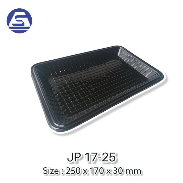 Jual Mika Tray Daging/ Seafood/ Jp 25-17 Black - 50 Pcs Di Seller Shin ...