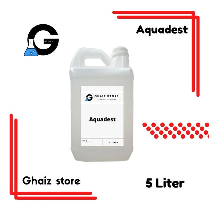 Jual Aquadest / Distilled Water 5 Liter Air Suling / Aquades / Akuades ...