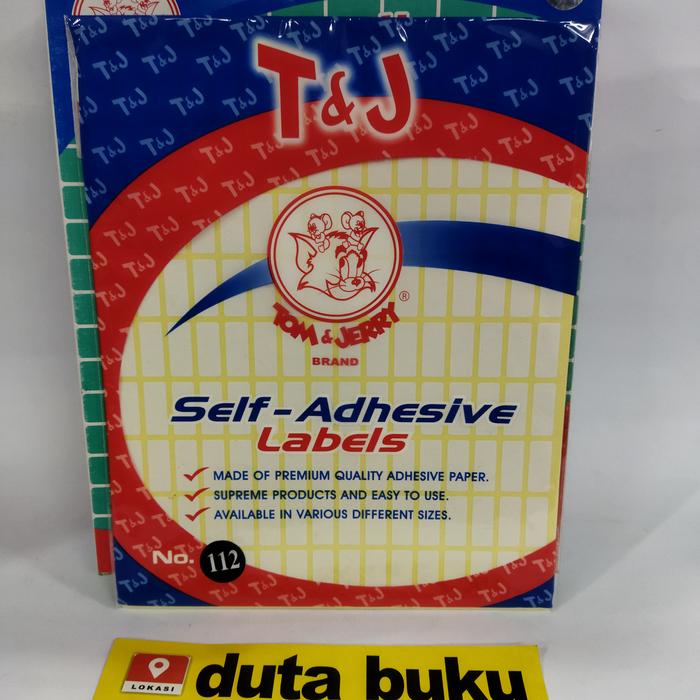Jual Label Sticker Tom & Jerry No.112 - Self Adhesive Label - Kota ...