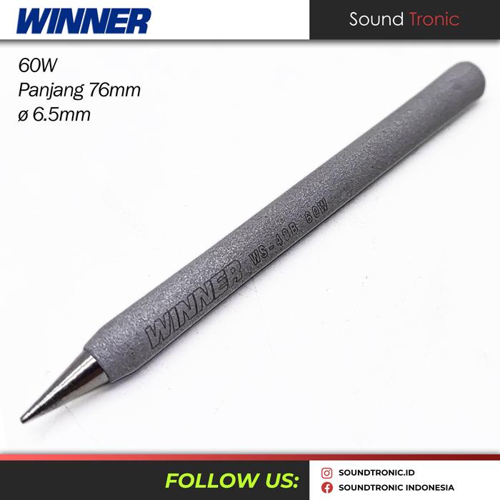 Jual WINNER Mata Solder Tip 40w 60w Model Selongsong Lurus Lancip Seri ...