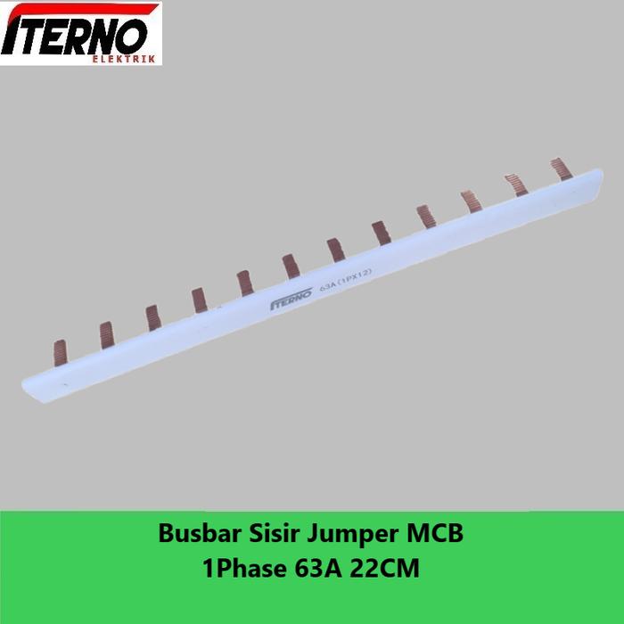 Jual Busbar Sisir Jumper MCB 1 Phase 1P 63A 22CM Iterno - Kota ...