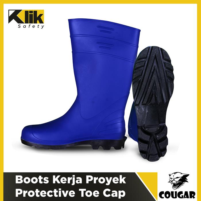 Jual Sepatu Safety Boots Kerja Proyek Cougar Protective Toe Cap ...