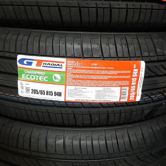 Jual BAN GT RADIAL 205 65 15 CHAMPIRO ECOTEC ( INNOVA LUXIO GRANMAX ...