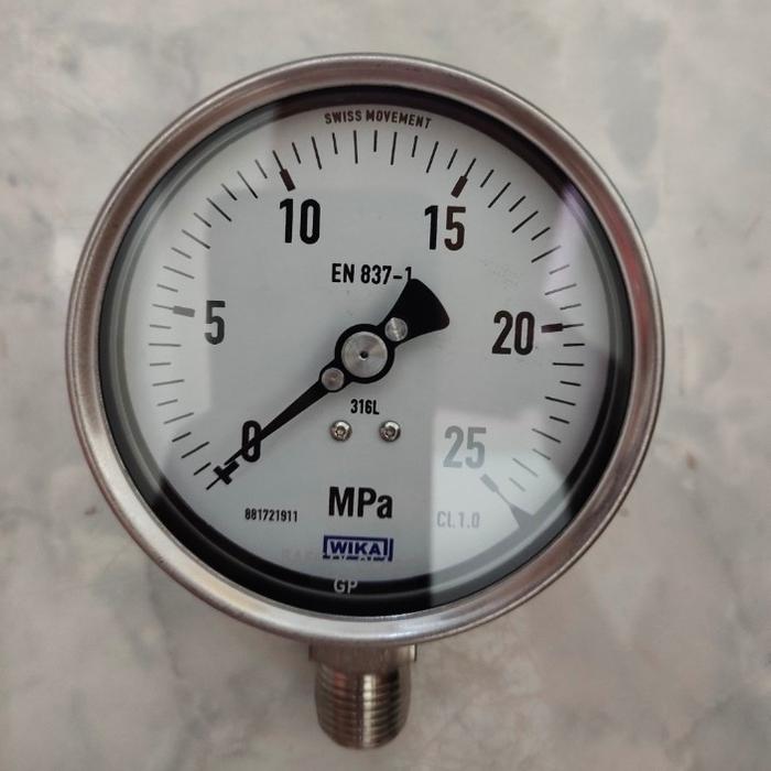 Jual WIKA Pressure D 4" 0-25 MPa, drat 1/2" NPT Full SS Raket (Bottom) - Jakarta Utara - Maju ...