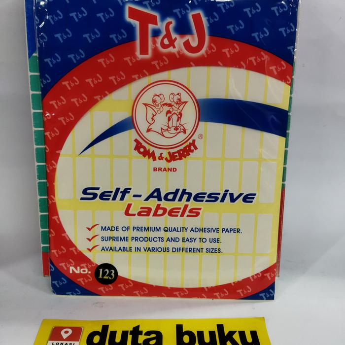 Jual Label Sticker Tom & Jerry No.123 - Self Adhesive Label - Kota ...