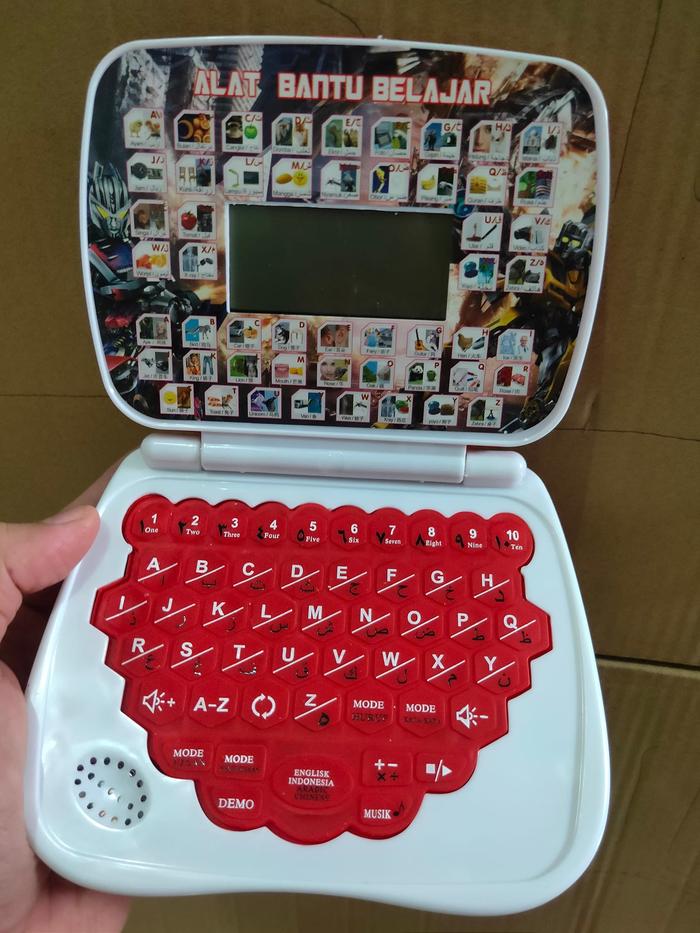 Jual Mainan laptop anak mini belajar 4 bahasa transformers & frozen ...