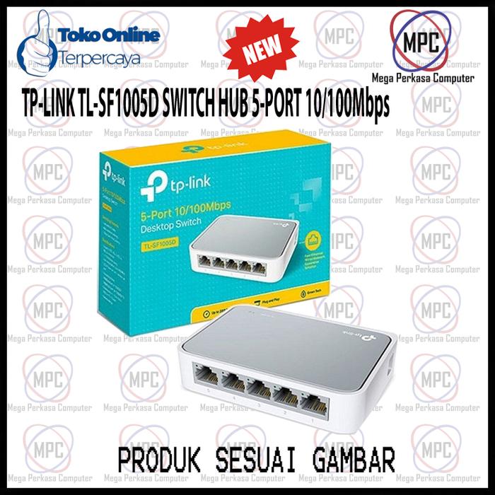 Jual Switch 5 Port TPLINK TP-Link TL-SF1005D 5-Port 10/100Mbps Switch Hub - Kota Depok - Mega ...