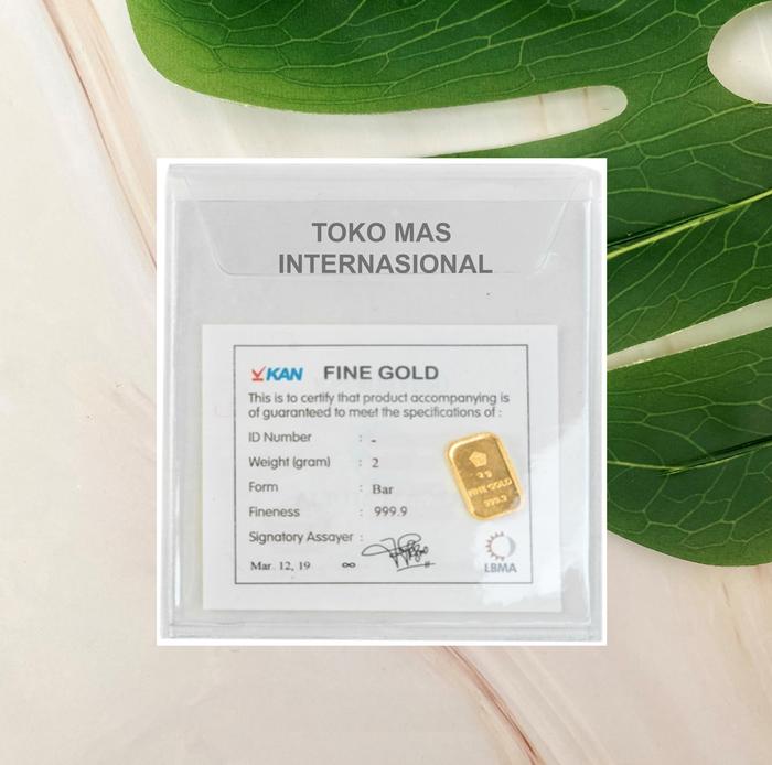 Jual Logam Mulia LM 2gr 2g 2gram 2 gram Batangan Emas ANTAM Sertifikat ...