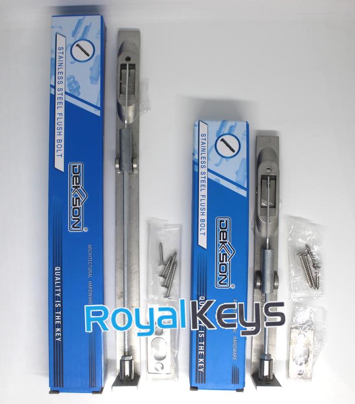 Jual Flush Bolt Dekson Dekkson FB 050 8" + 24" Inch Slot Kunci Pintu ...